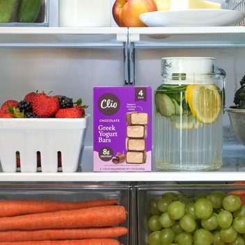 Refrigerated Greek Yogurt Bars - Full Size 4 Pack - Vanilla – Clio Snacks