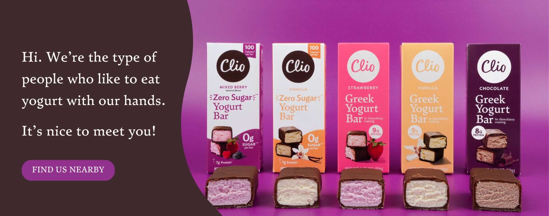 Clio Snacks | Clio Greek Yogurt Bars Wrapped in Chocolate