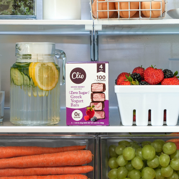 Refrigerated Greek Yogurt Bars - Mini Size 8 Pack - Raspberry – Clio Snacks