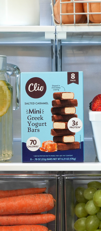 Refrigerated Greek Yogurt Bars - Full Size 4 Pack - Vanilla – Clio Snacks