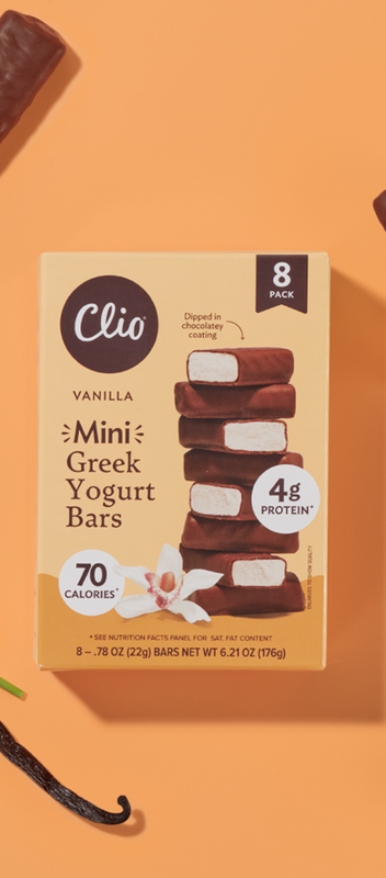 Refrigerated Greek Yogurt Bars - Full Size 4 Pack - Chocolate – Clio Snacks
