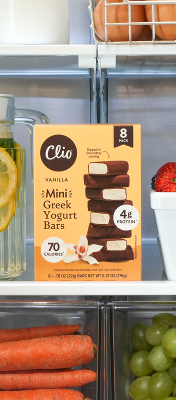 Refrigerated Greek Yogurt Bars - Full Size 4 Pack - Strawberry – Clio ...
