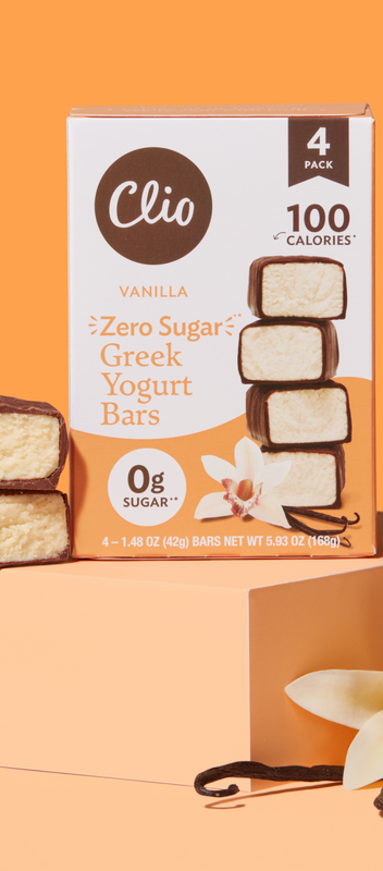 Refrigerated Greek Yogurt Bars - Full Size 4 Pack - Strawberry – Clio ...