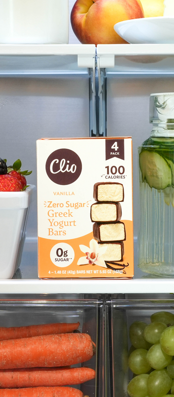 Refrigerated Greek Yogurt Bars - Full Size 4 Pack - Strawberry – Clio ...